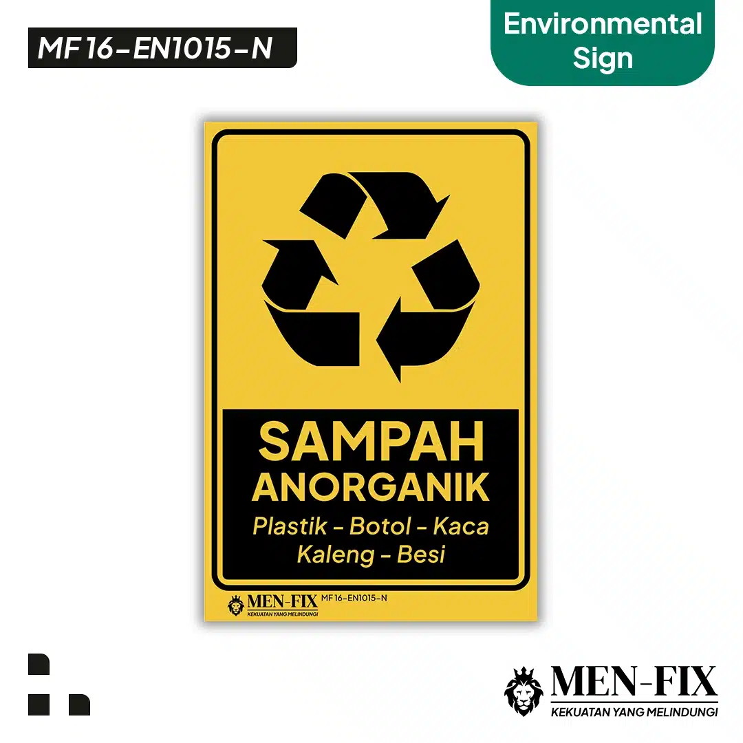 MEN-FIX MF 16-EN1015-N Sampah Anorganik R Sign